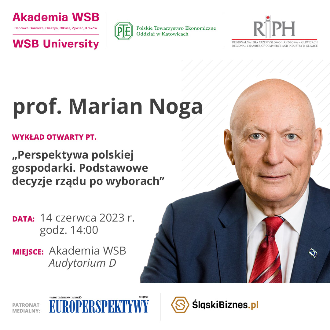 Wykład otwarty prof. Mariana Nogi - Akademia WSB
